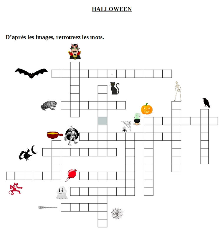 HALLOWEEN : Mots croisés - ESPACE TUILERIE - Centre Social - Ville de ...
