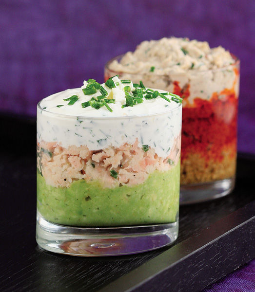 Verrines apéritives - Photo de Cuisine des séniors - mon grain de sel