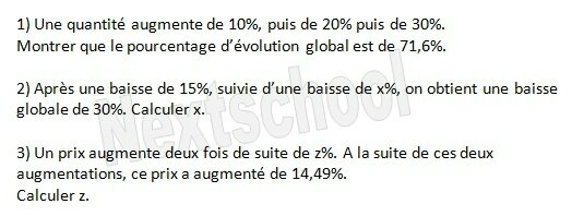 Evolution réciproque (exercice de maths) 1ère Mathématiques